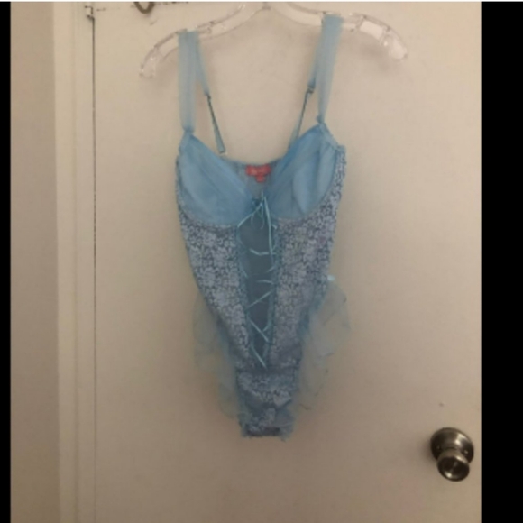 Dolls Kill | Tops | Dollskill Blue Romance Icon Bodysuit Sz L | Poshmark